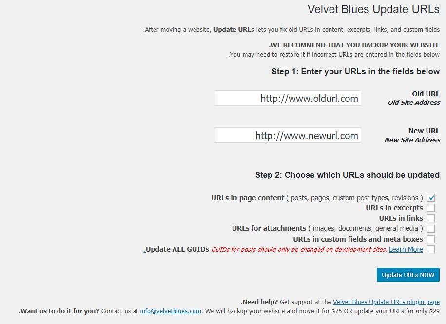آموزش بروزرسانی آدرس ها پس از انتقال وب سایت وردپرس - کراسنو